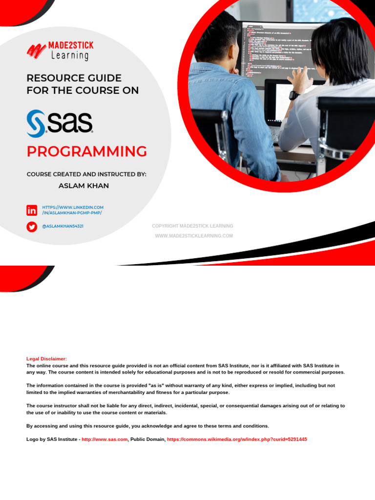 SAS+Programming Resource+Guide | PDF | Computer File | Sas (Software)