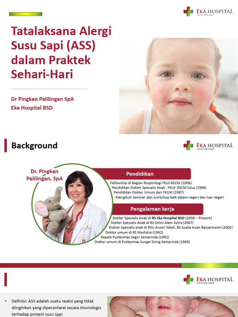 Tatalaksana Alergi Susu Sapi pada Anak | PDF
