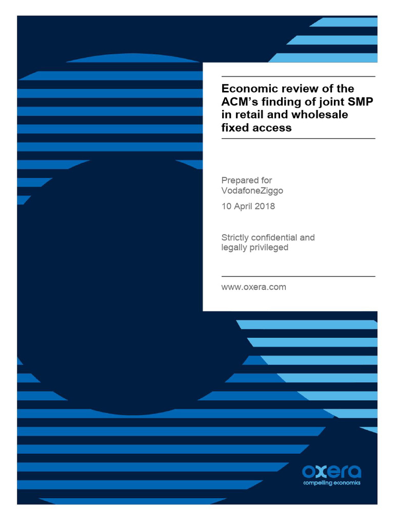 Oxera-Economic Review of The ACMs Finding | PDF | Pricing | Market ...