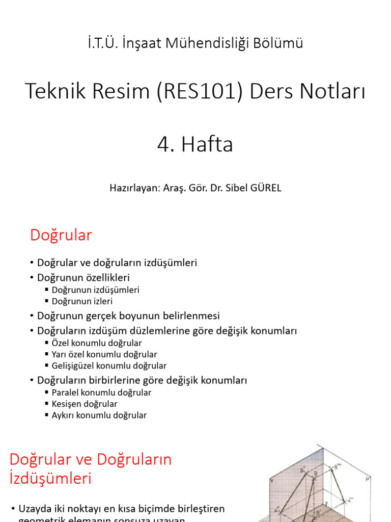 ITU Insaat Muhendisligi Bolumu RES101 4. Hafta | PDF