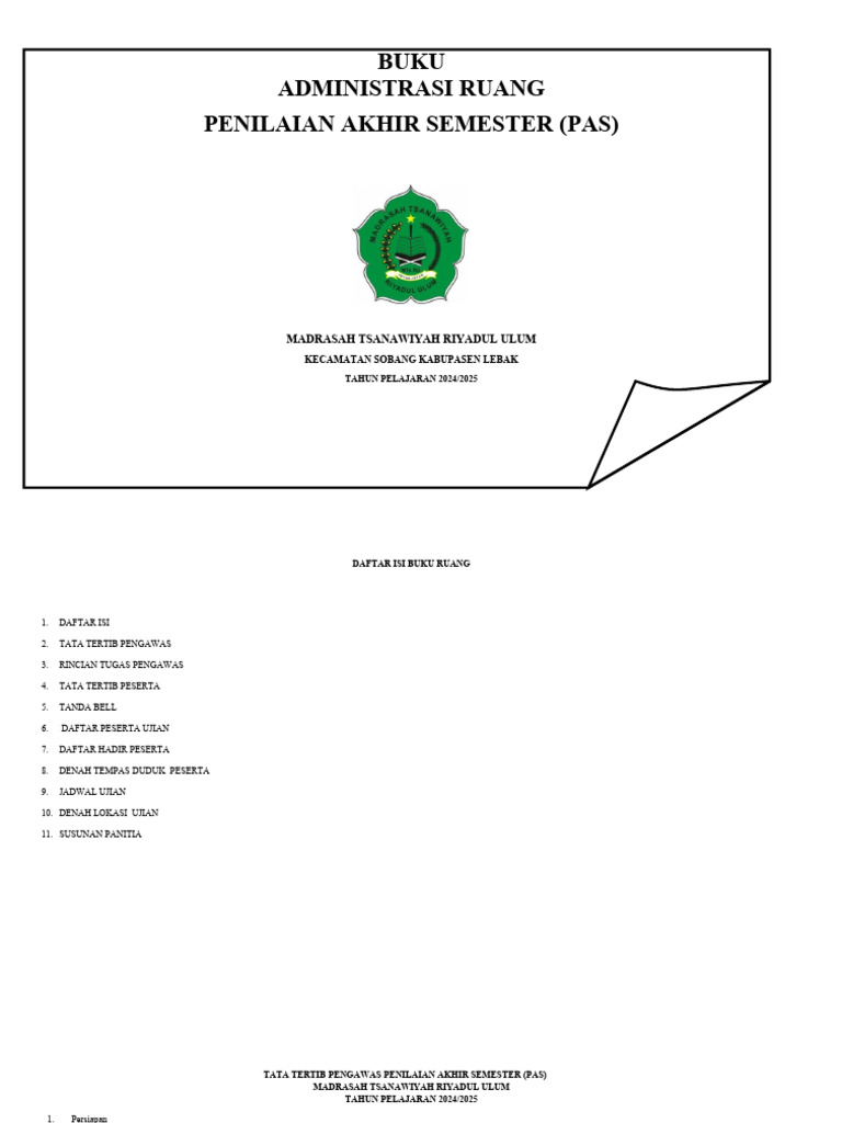 Administrasi Ruang Pat 2023 | PDF