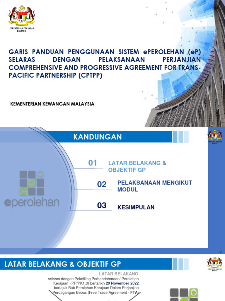 05 Taklimat Garis Panduan Penggunaan Sistem Eperolehan | PDF