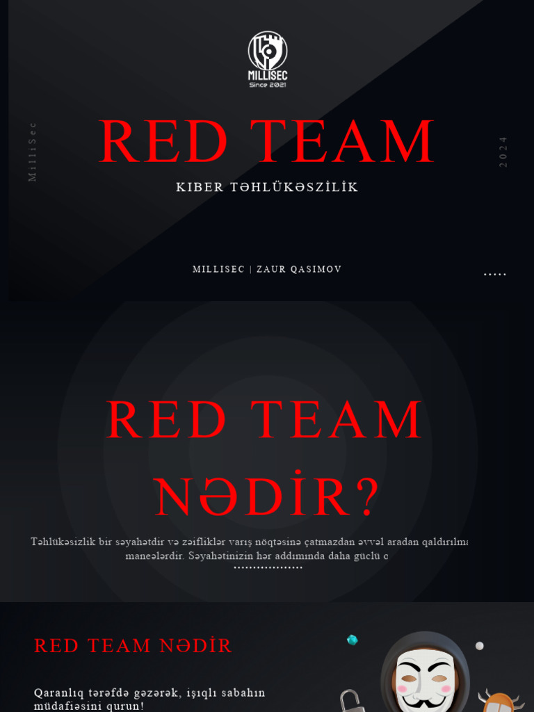MilliSec Kiber Təhlükəsizlik - Red Team | PDF