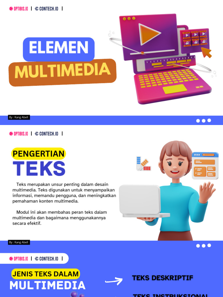 Elemen Teks dalam Desain Multimedia | PDF