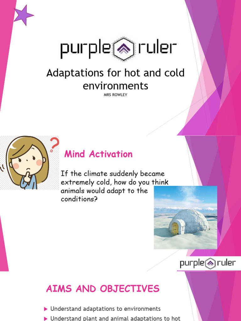 Adaptations For Hot and Cold Environments | PDF | Adaptation | Mimicry