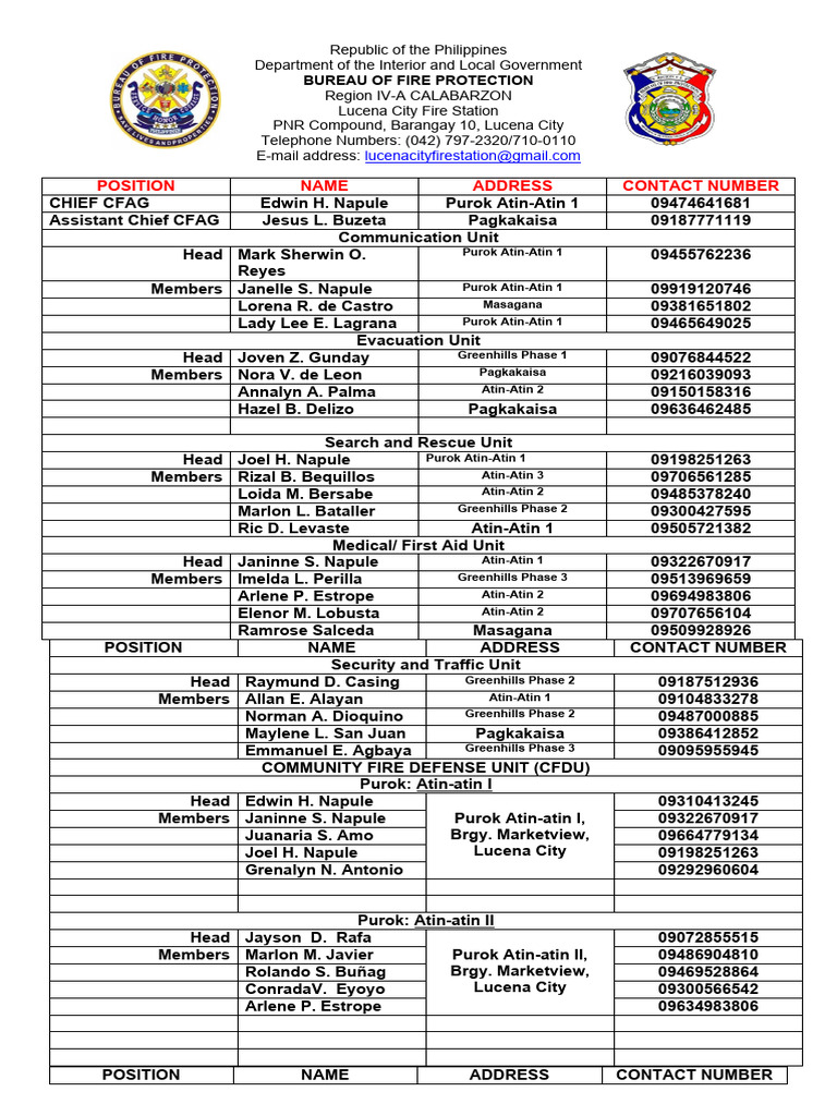 Cfag Datasheet 2 | PDF | Philippines