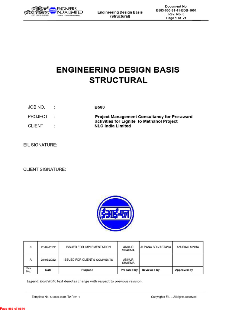 Structural Design Basis | PDF | Concrete | Screw