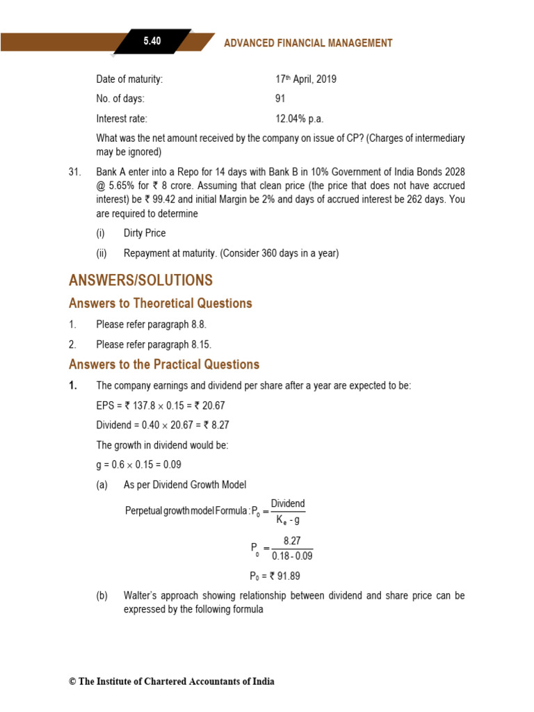 Equity Valuation Answers | PDF