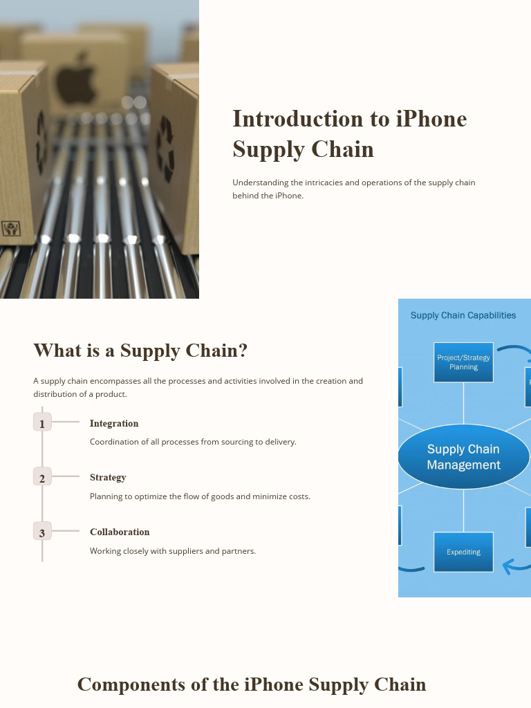 iPhone Supply Chain Overview | PDF | Supply Chain | Logistics