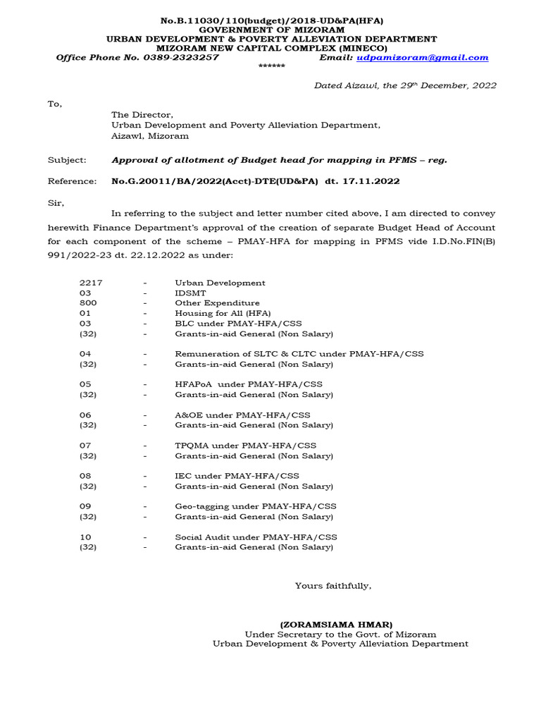 Approval Mapping Pfms Hfa | PDF | Business | Finance & Money Management