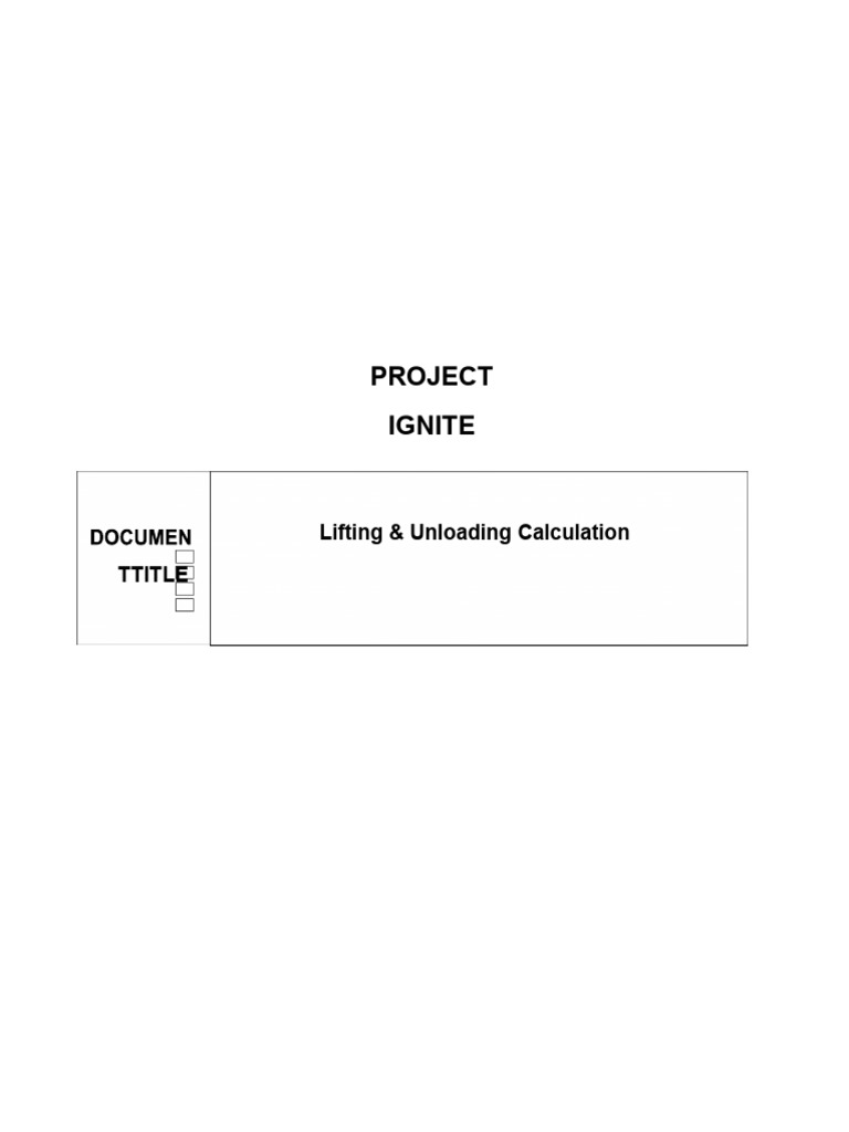 Lifting & Unloading - Calculation | PDF | Crane (Machine)