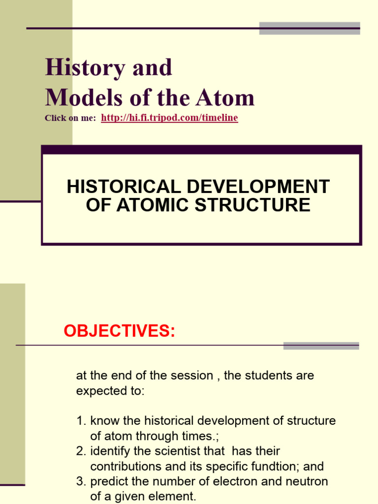 Atom History PP | PDF