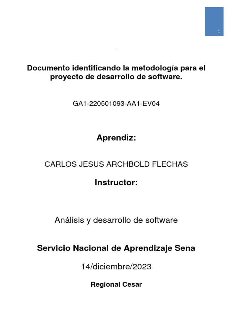 documento-identificando-la-metodologia-para-el-proyecto-de-desarrollo-de-software | PDF | Scrum ...
