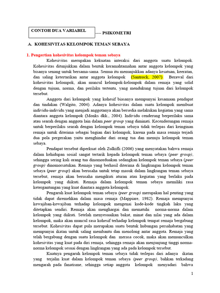 Contoh 2 Variabel | PDF | Sains & Matematika