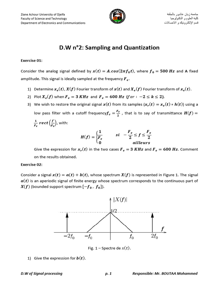 Sampling and Quantization | PDF | Spectral Density | Sampling (Signal ... Sampling and Quantization | PDF | Spectral Density | Sampling (Signal ...