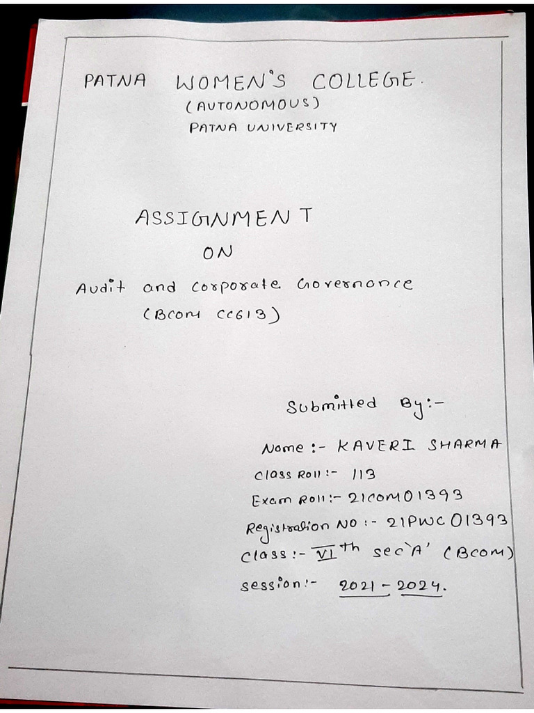 Audit 3rd Assignment | PDF Audit 3rd Assignment | PDF