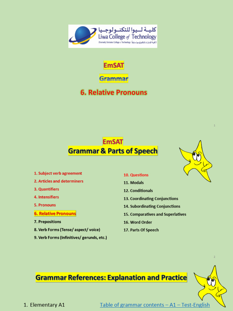 Relative Pronouns | Download Free PDF | Language Mechanics | Linguistic Morphology
