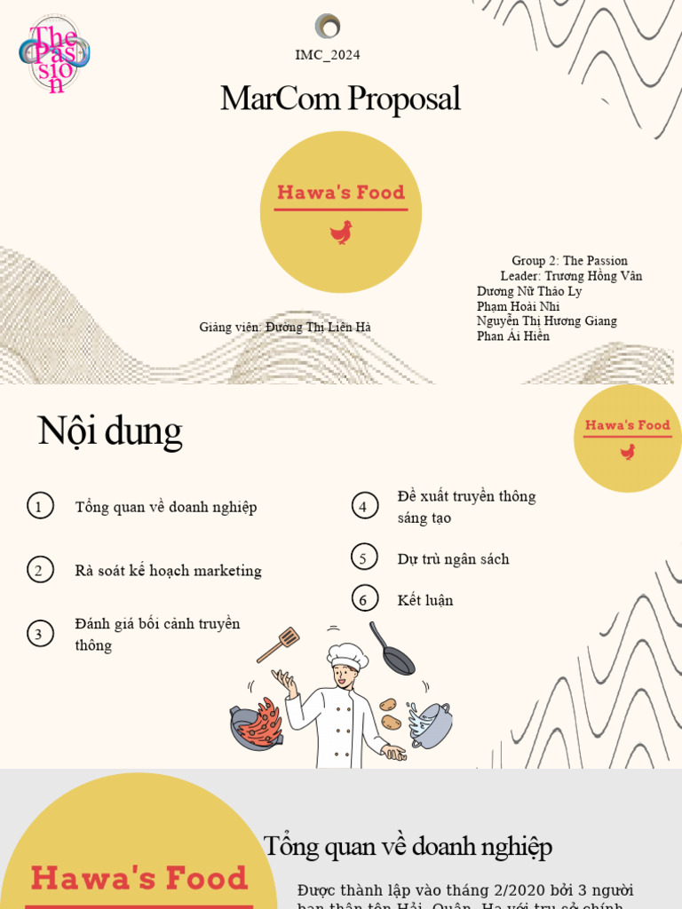NHÓM 2 - The Passion - MarCom Plan | PDF