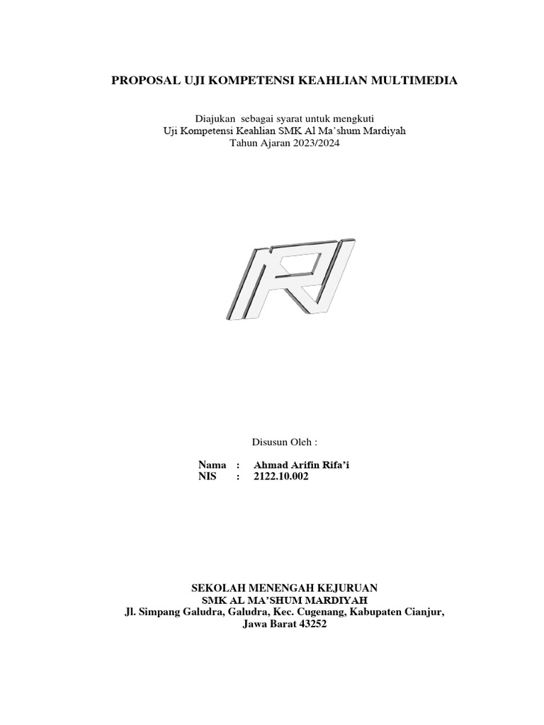 Proposal UKK Multimedia SMK 2023/2024 | PDF | Karier & Perkembangan | Bisnis
