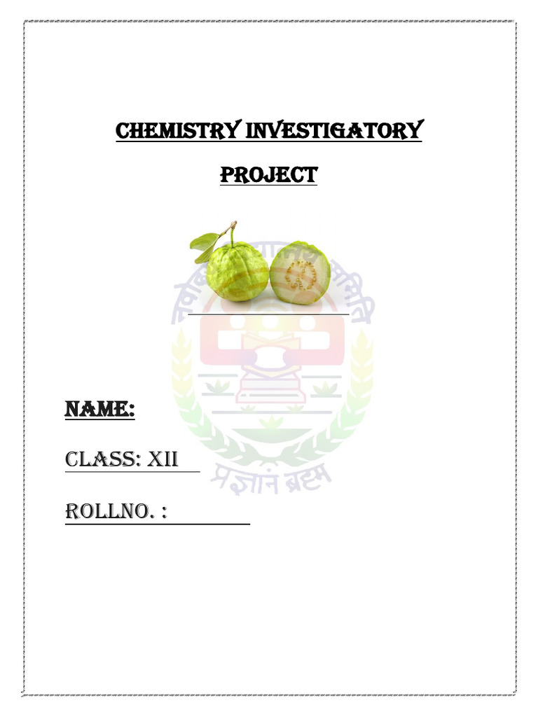 Chemistry Project | PDF | Titration | Chemistry