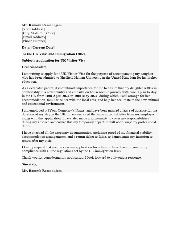 Ramesh Ramanujam Cover Letter | PDF