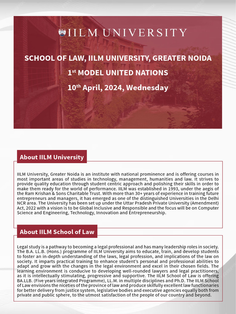 MUN Brochure | PDF | Sustainability | Food Security