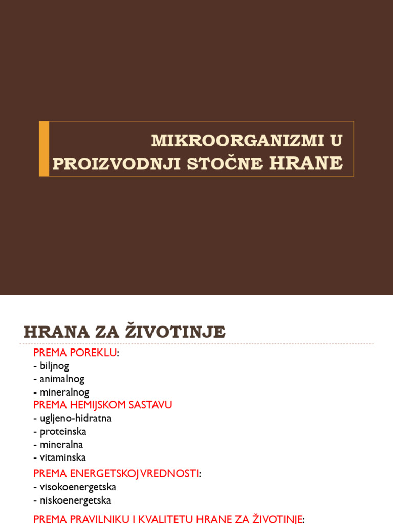 Stocna Hrana | PDF | Wellness