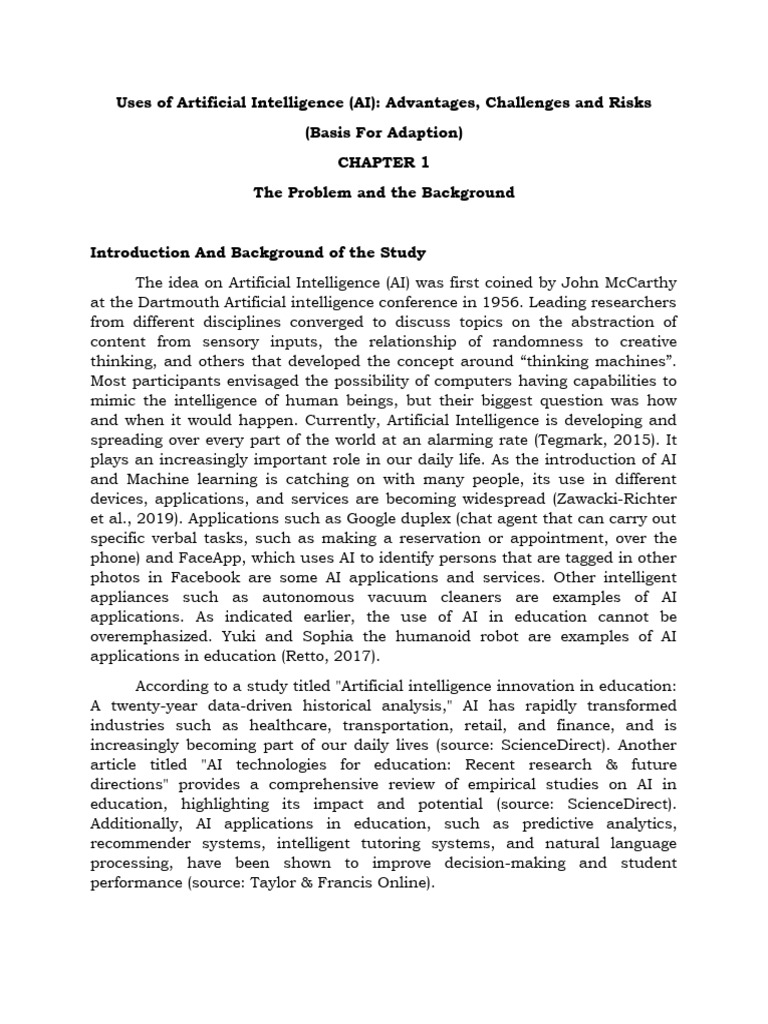 CHAPTER-1 (3) | PDF | Artificial Intelligence | Intelligence (AI) & Semantics