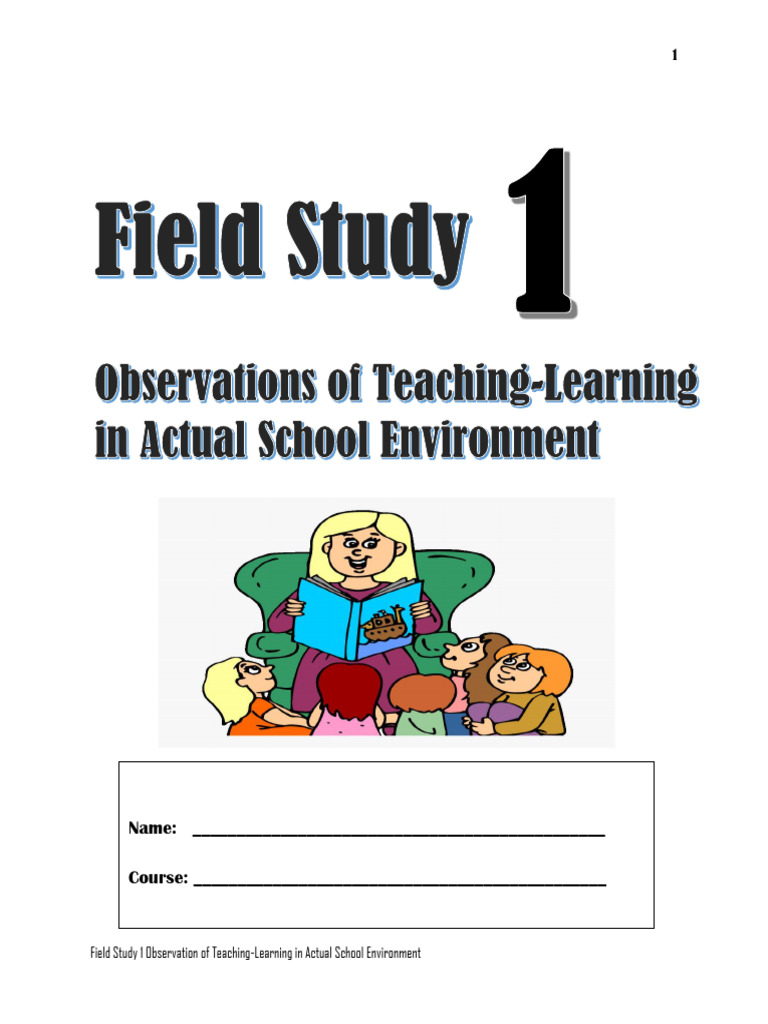Field Study 1 Edited | PDF | Classroom | Learning