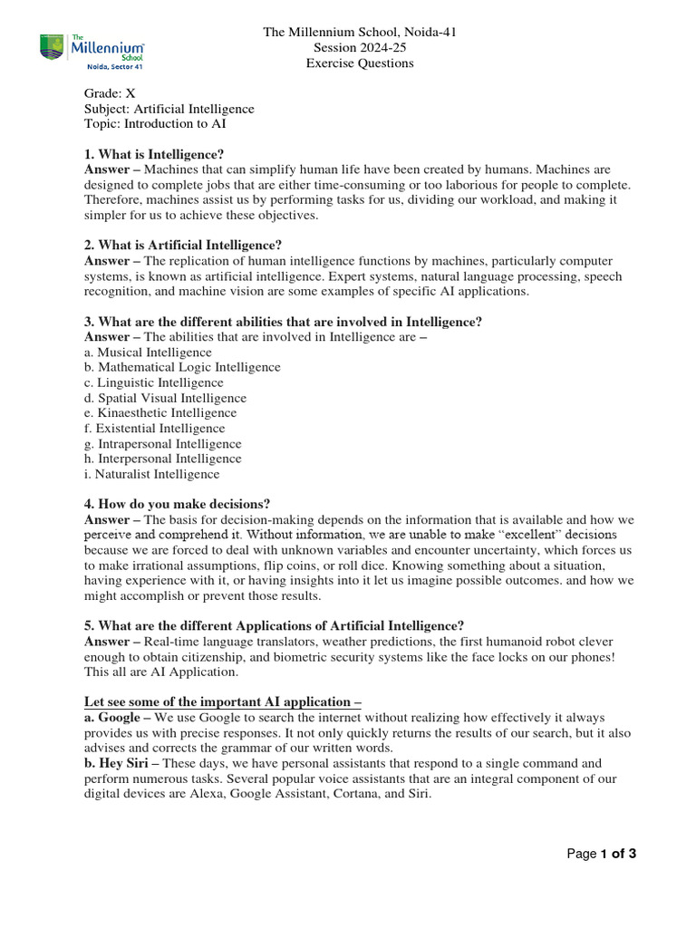 GradeX Introduction To AI | PDF | Artificial Intelligence | Intelligence (AI) & Semantics