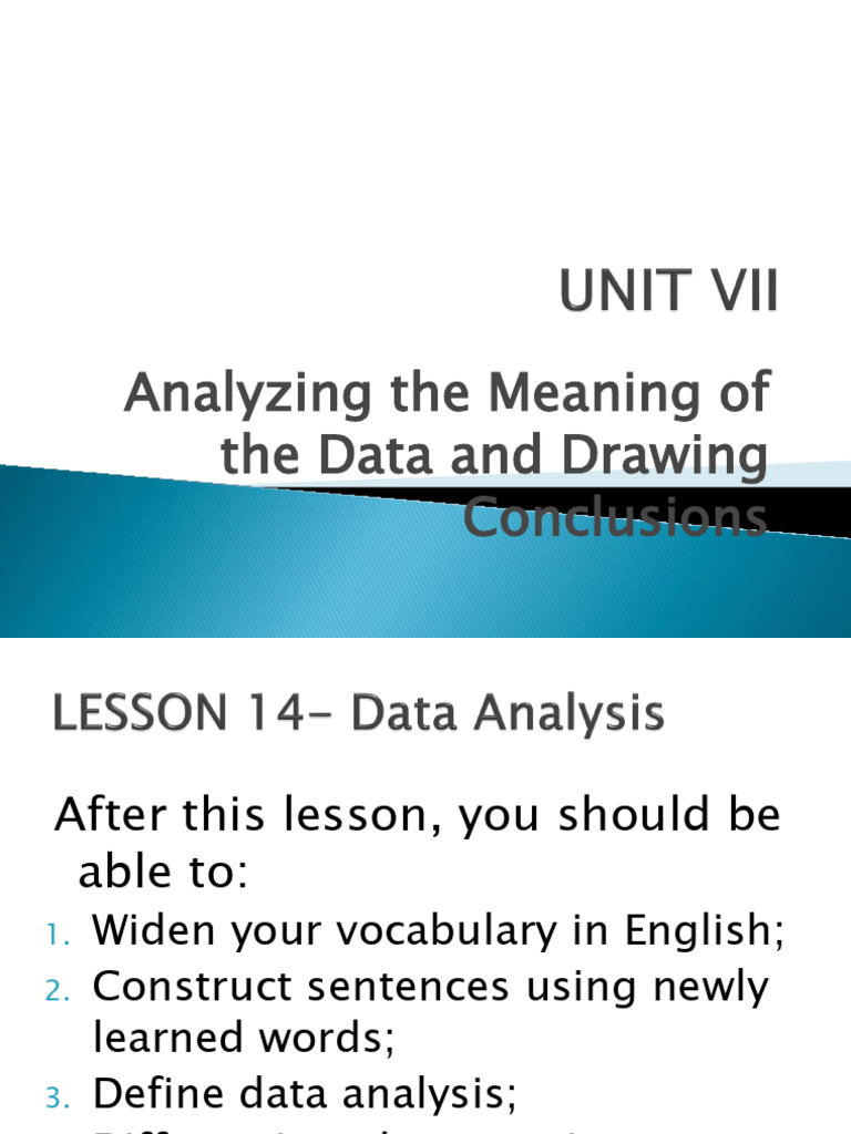 Lessons 1415 | PDF | Data | Data Analysis
