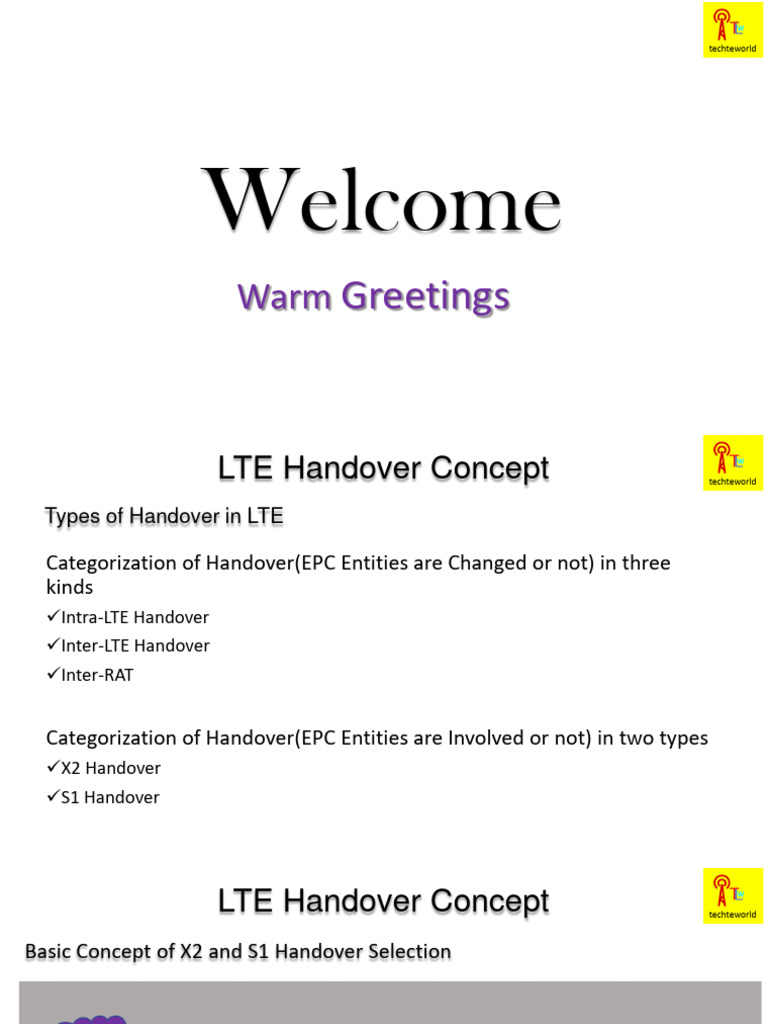 Lte Handover Tlw Pdf Radio Resource Management
