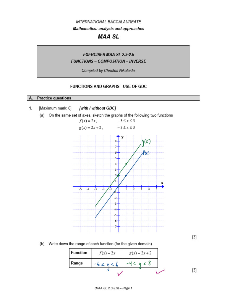 2.0 BOOKLET (Short) 2 | PDF | Function (Mathematics) | Mathematical Analysis
