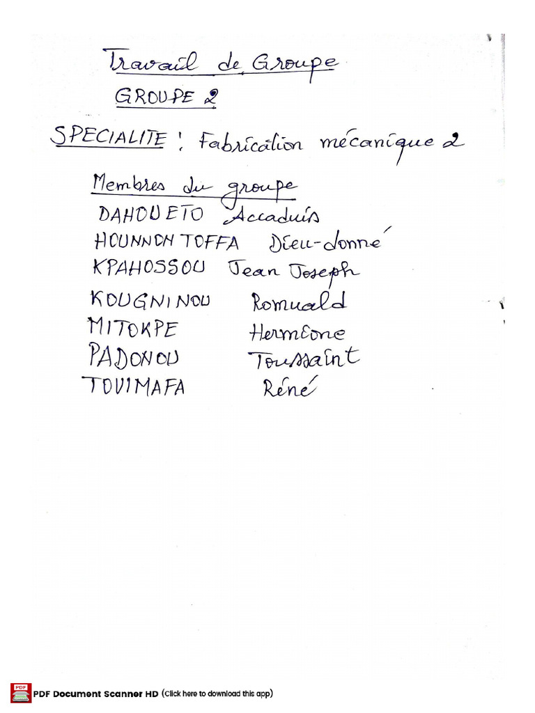 Groupe 2 FM 2 | PDF