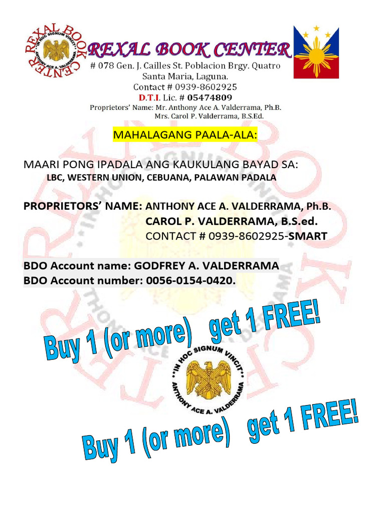 Listahan ng Mga Aklat ni Anthony Valderrama | PDF | History