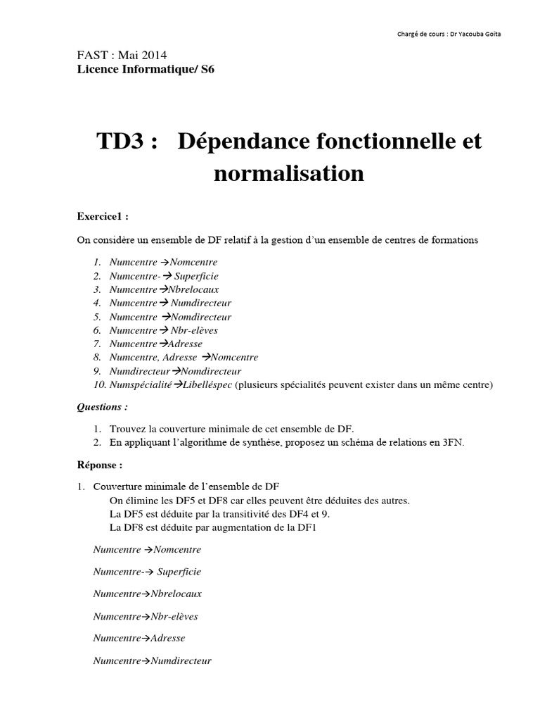 td3 DF Retenu Solution Annexe | PDF