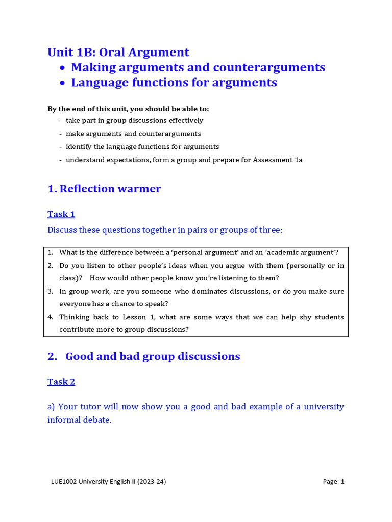 Unit 1B Oral Argument (1) Revised August 23 - 副本 | PDF | Car | Engines