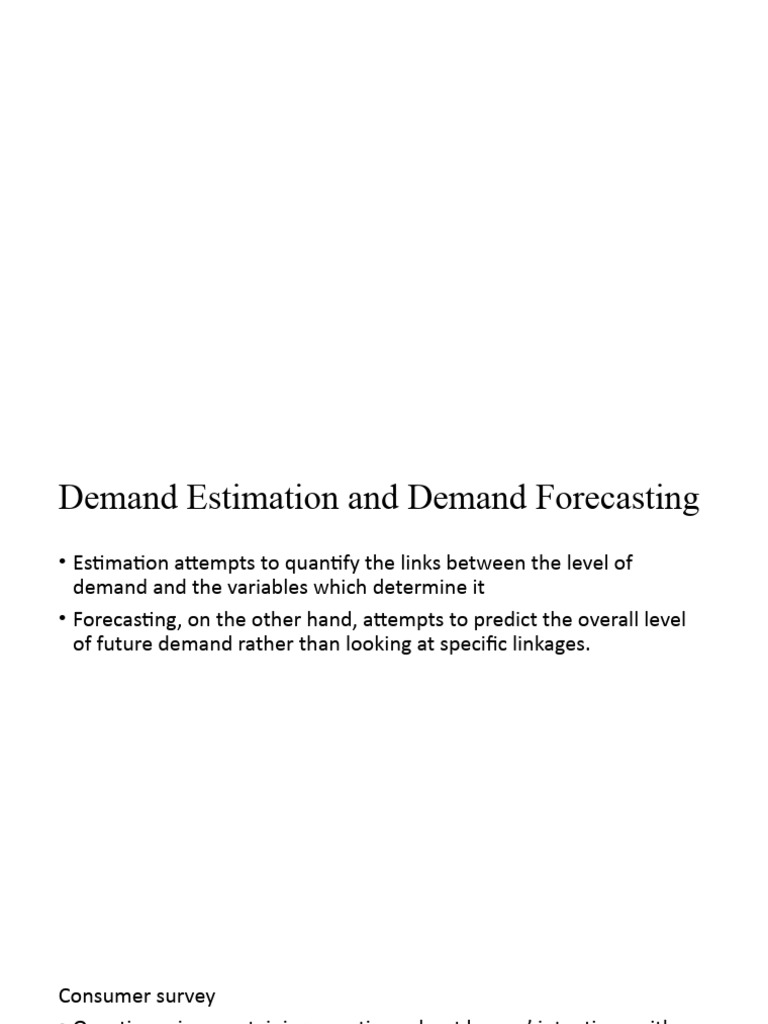 Demand Estimation and Forecasting | PDF | Regression Analysis | Time Series