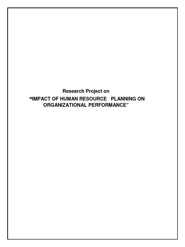 HRM Project Harsh | PDF