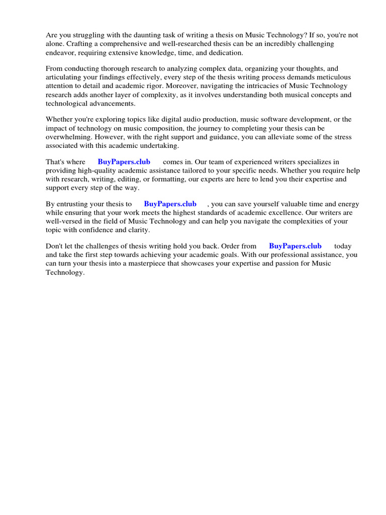 Research Paper Music Technology | PDF | Musical Compositions | Essays