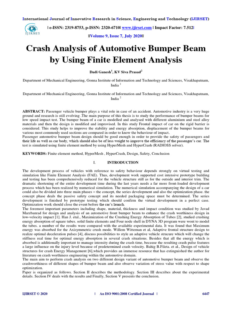 149 Crash NC | PDF | Finite Element Method