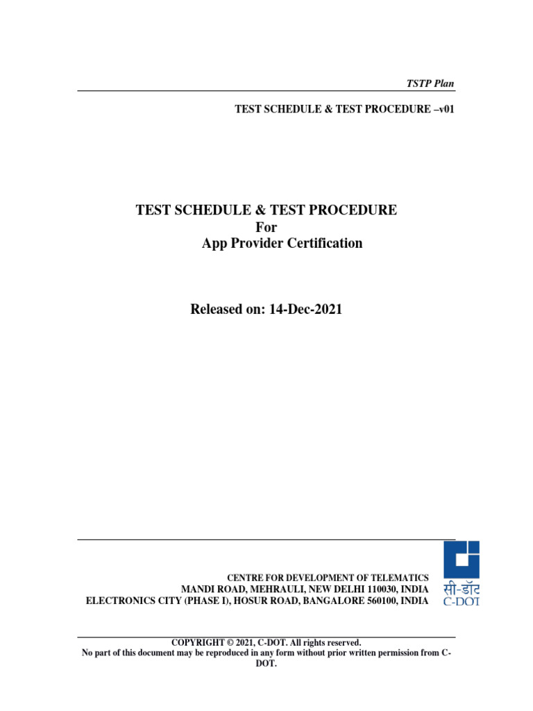 PMWANI-AppProvider-TSTP-Plan-v01 | PDF | Ieee 802.11 | Wireless Lan