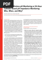 DeMeester Score for GERD Analysis | PDF