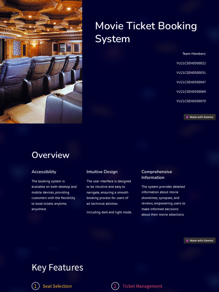 Movie Ticket Booking System | PDF | Computing | Software