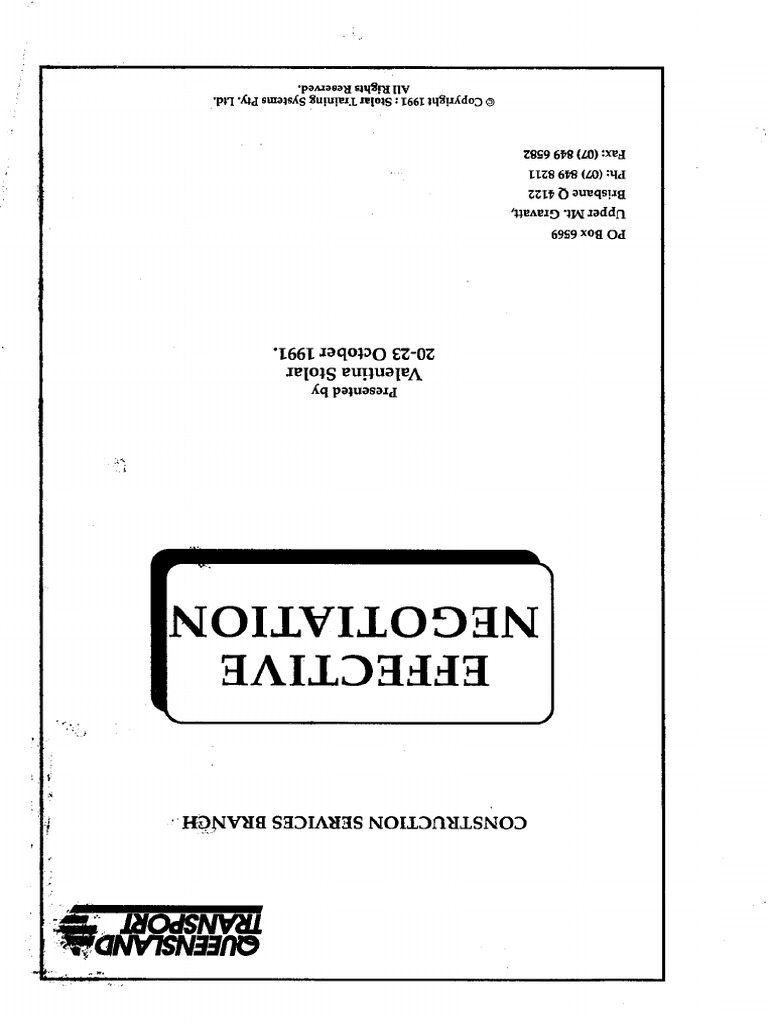 Effective Negotiation | PDF