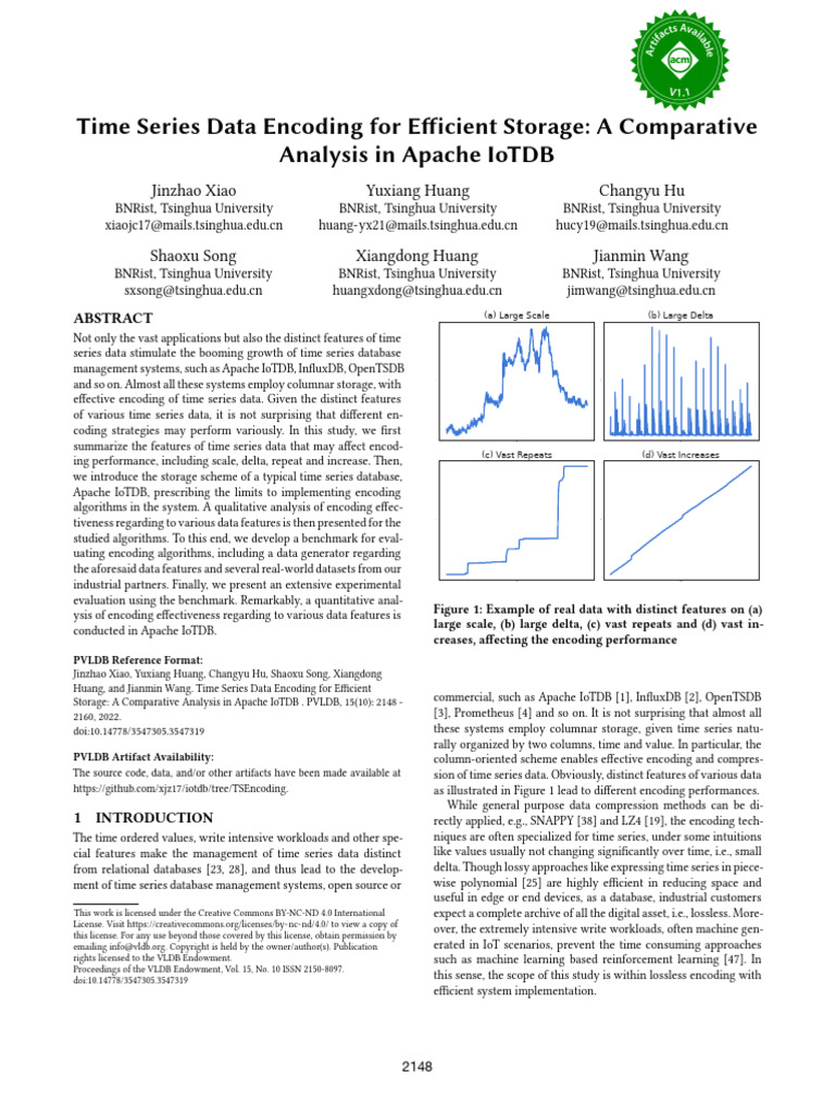 A Comparative Analysis in Apache IoTDB | PDF | Data Compression | Time ...