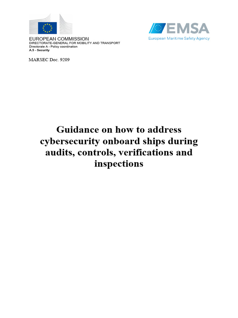Ship Cybersecurity Audit Guide | PDF | Computer Security | Security