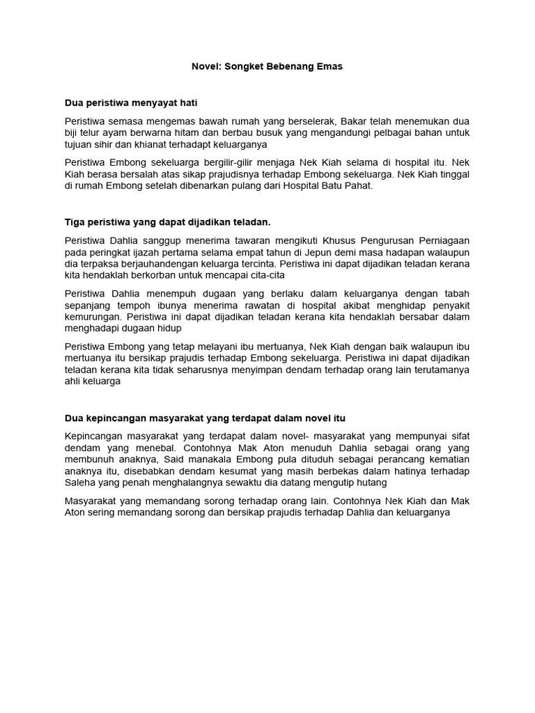 Peristiwa Bebenang Emas | PDF