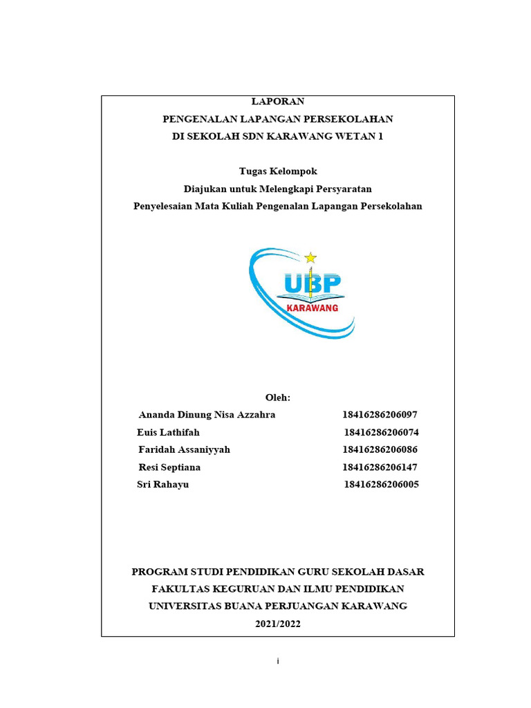 Laporan PLP Fix | PDF