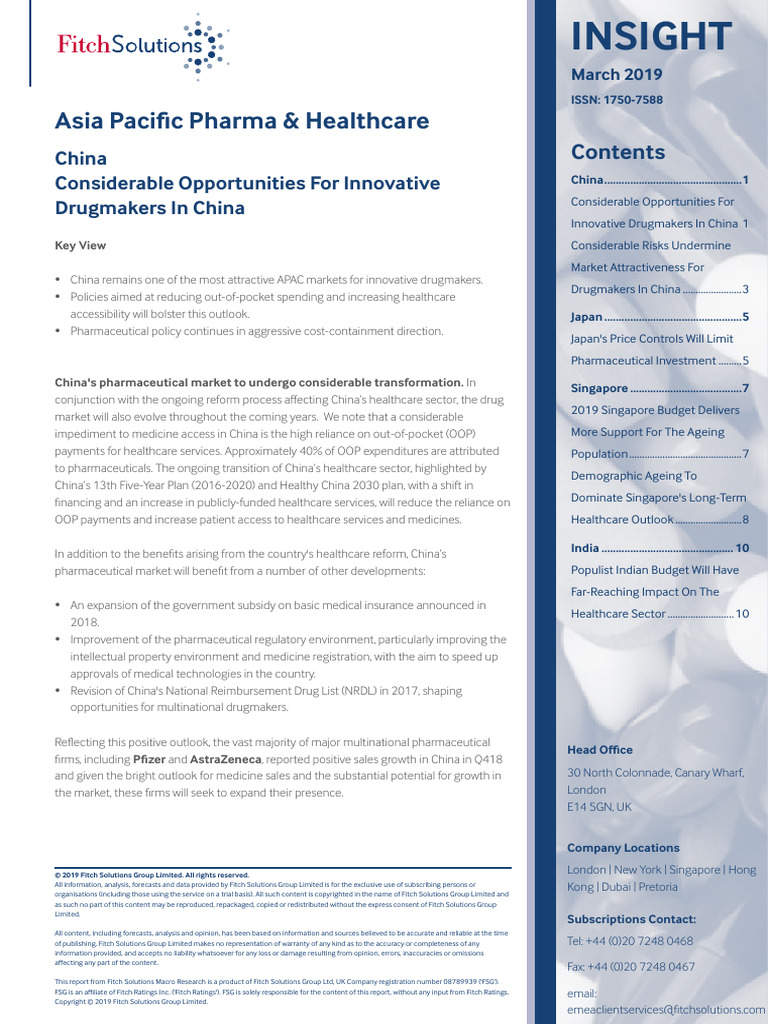 Asia Pacific Pharma and Healthcare Insight March 2019 | Download Free ...